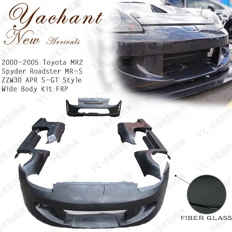 FRP Wide Body Kit For 00-05 Toyota MR2 Spyder Roadster MR-S ZZW30 APR S ...