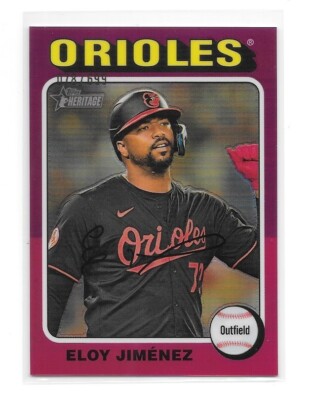 ELOY JIMENEZ 2024 Topps Heritage High Number Chrome #708 Orioles Rays ...