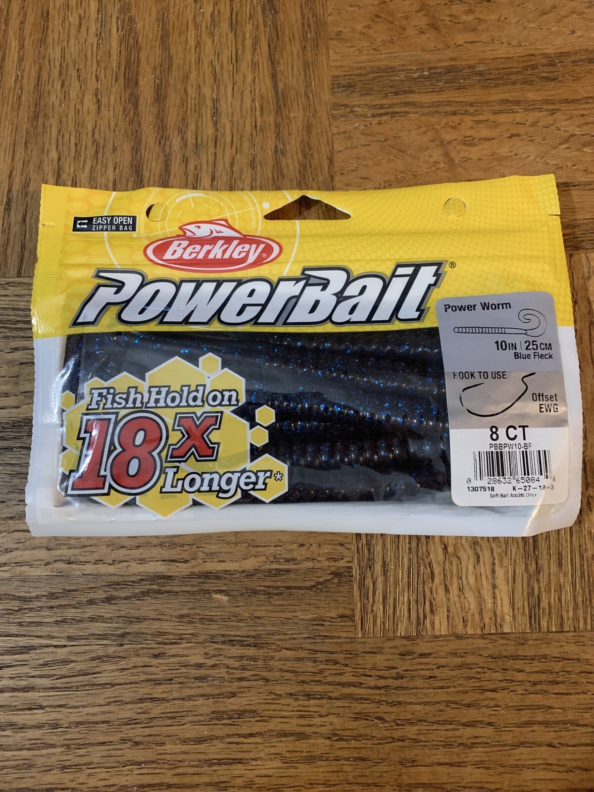 Berkley Power Bait Power Worm Blue Fleck-BRAND NEW-SHIPS SAME BUSINESS ...