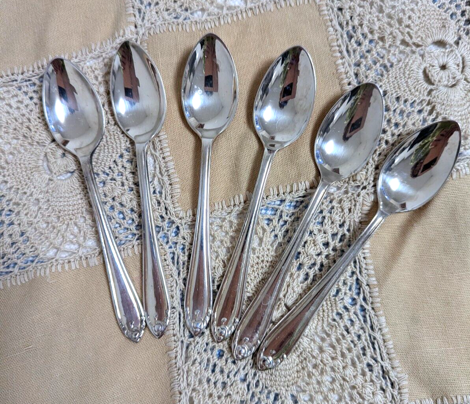 Antique Art Deco Silver Plated Coffee Spoons Boxed Excellent Condition ...