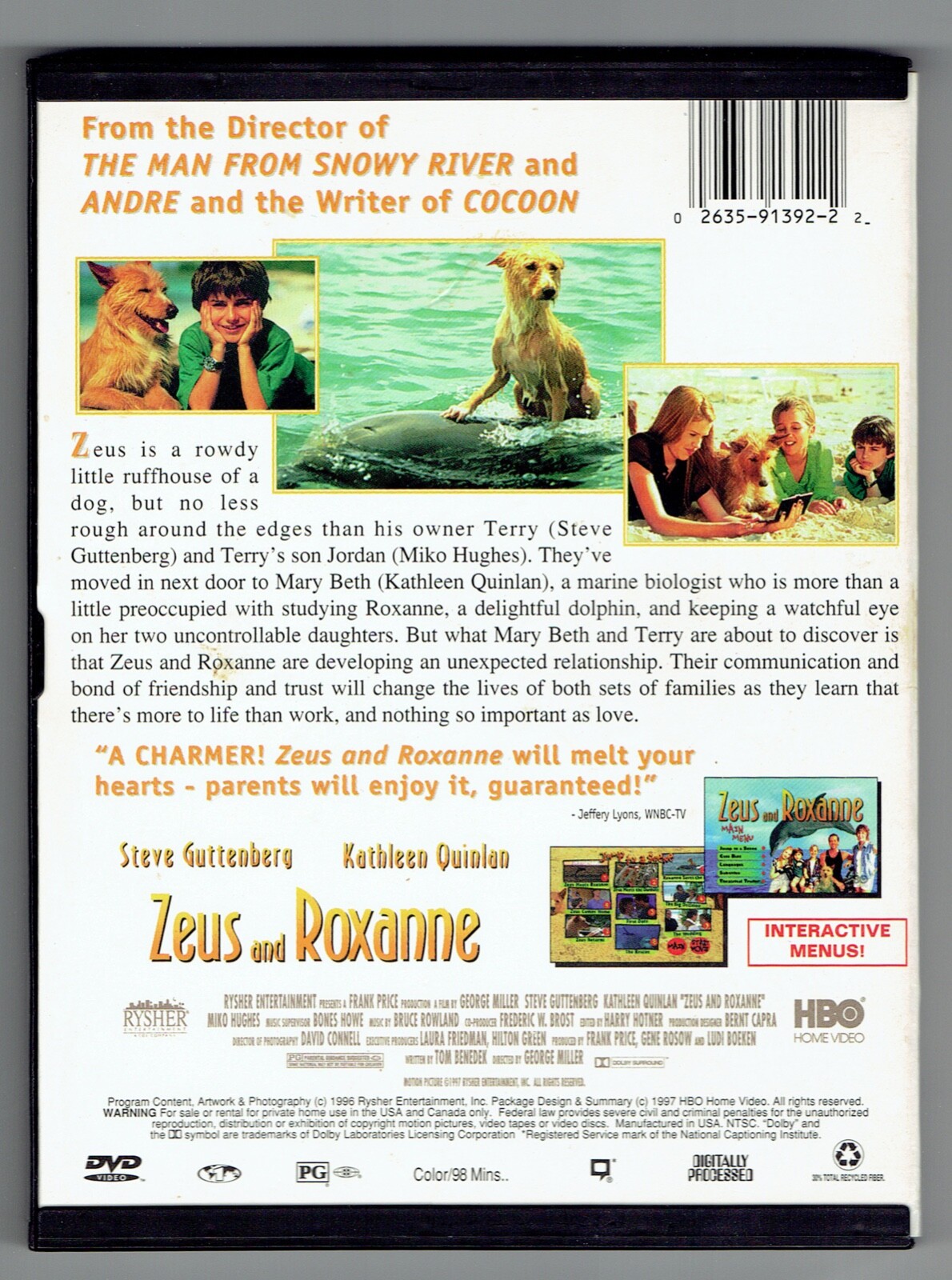 "Zeus and Roxanne" DVD | eBay
