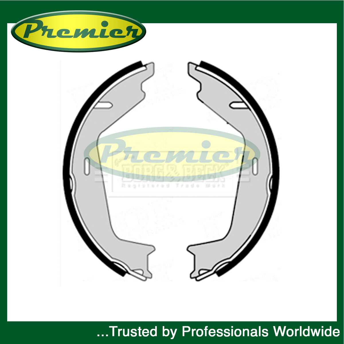 Premier Rear Hand Brake Shoes Set Fits Volvo XC90 2.4 D 2.5 3.0 4.4 ...