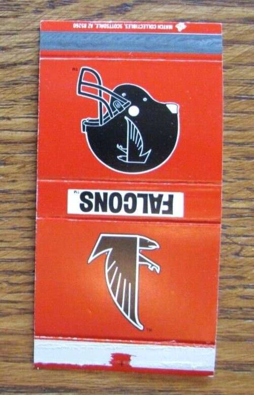 ATLANTA FALCONS FOOTBALL MATCHBOX COVER: EMPTY 1991 TEAM LOGO ...