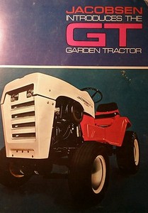 Jacobsen GT 10 12 14 Lawn Garden Tractor Color Sales Brochure Chief ...