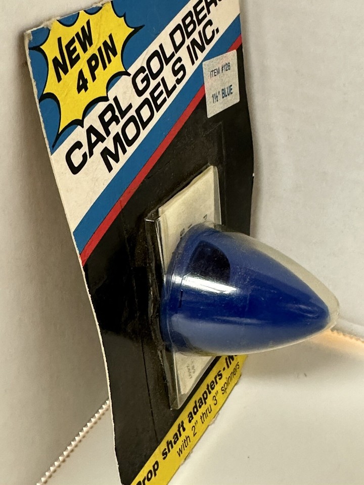 Carl Goldberg #128 1 1/2’ Blue Nose Cone Spinner | eBay