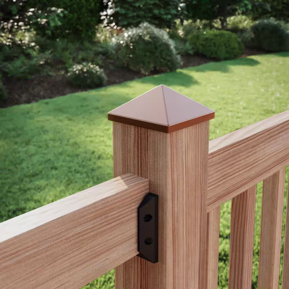 Copper Fence Post Caps 4x4 - Pyramid Point Design for Durability and ...