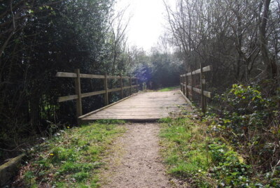 Photo 6x4 Bridge over a stream north of Three Cups Corner This bridge ...
