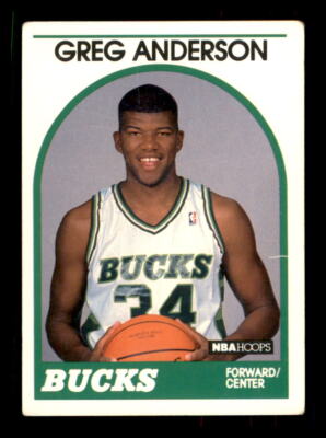 1989 Basketball Hoops Greg Anderson Milwaukee Bucks #342 | eBay