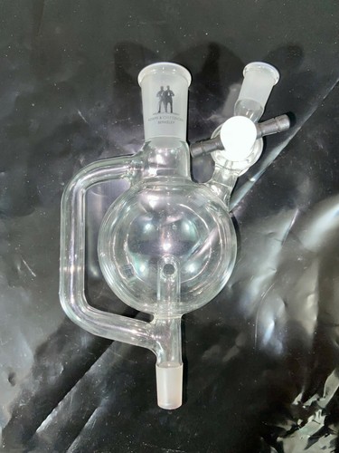 250mL Glass Solvent Distillation Still Head 24/40, 14/20, Top Valve ...