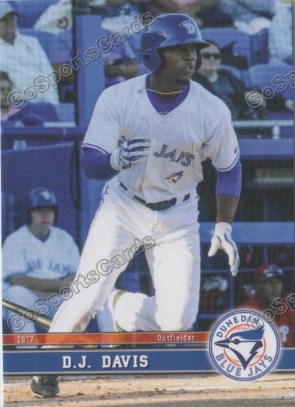 2017 Dunedin Blue Jays DJ Davis RC Rookie Toronto | eBay