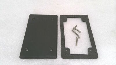 RED DOT CFSB, DS100-G OUTLET BOX COVER, BLACK, 1 GANG | eBay