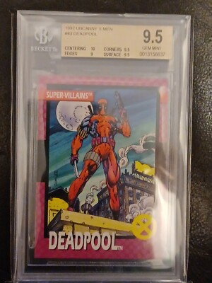 1992 Deadpool Bgs 9.5 Gem Mint Marvel Universe Comics Card X-Men = PSA ...