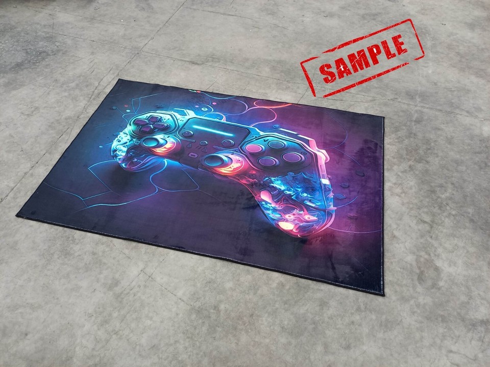 Gamer Rug, Game Room Rug, Gaming Rug, Joysticks Rug, Populer Rug, Gift ...