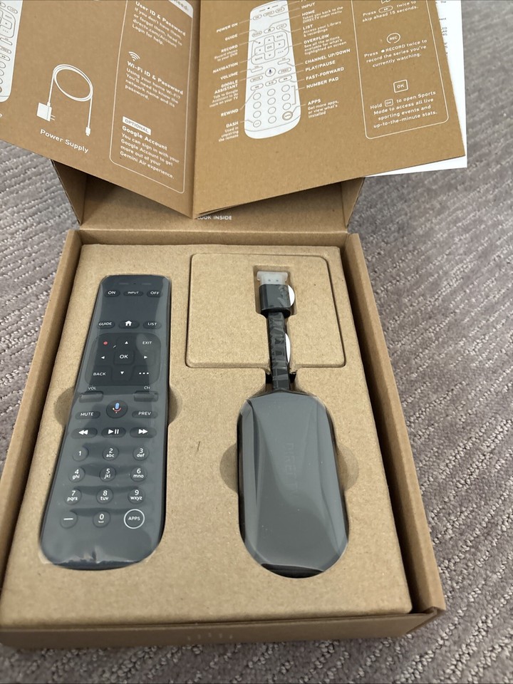 DIRECTV Gemini Air 4K Streaming. Device P21KW-500 VERSION 4.1.0.4 w ...