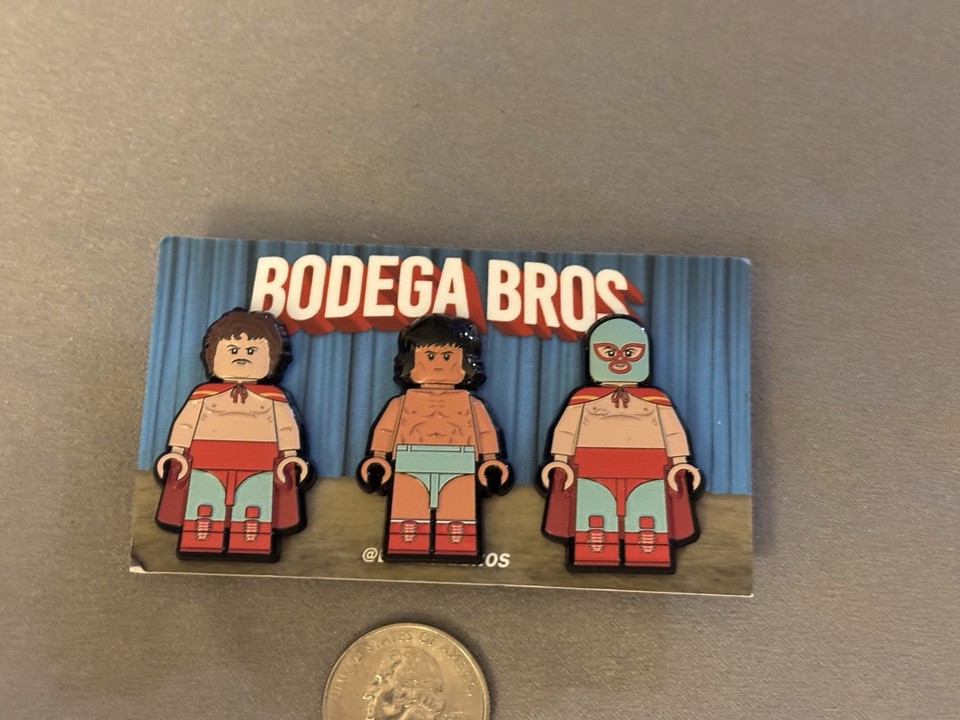 Bodega Bros Nacho Libre 3 Pack Lego Series Hat Pin Set Esqueleto ...
