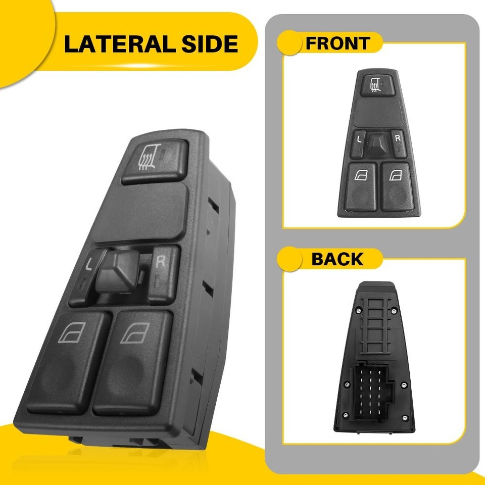 Car Power Window Switch Lifter Control Button Driver Side for Volvo VNL ...