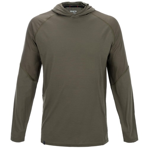 Mens Merino Wool Base Layer Hoody Pullover, Long Sleeve, Quick Dry ...