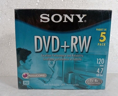 SONY DVD RW DVD 120 min 4.7 GB 1x 4x Speed 5 Pack 27242619357| eBay