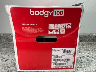 Badgy 100 Red USB Card Printer – Single-Sided Dye Sublimation ...