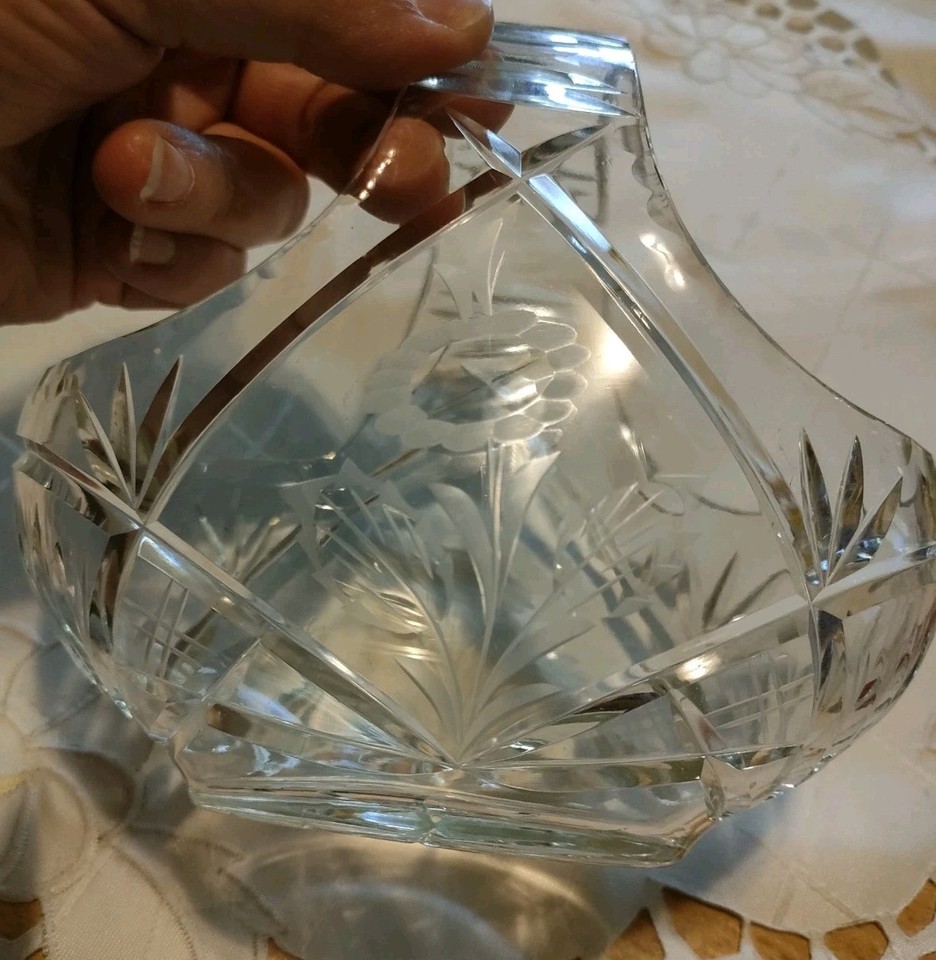 Korb, Bleikristall, Annahütte, Kristall, Gebraucht, Deko, Vintage | eBay