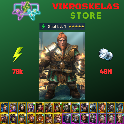 Raid Shadow Legends | Starter acc with Gnut : 79k energy / 21 Legendary ...