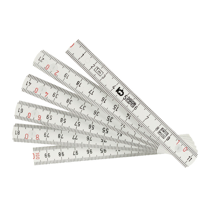 Wiha 61601 MaxiFlex Folding Ruler, Inside Metric/Inch, Pocket Size, 1m/39"