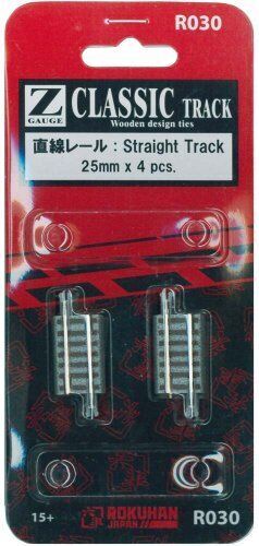 "Rokuhan Z gauge R030 straight line 25mm rail (4 pieces) | eBay
