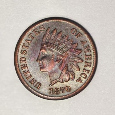 ---1870 Indian Head Penny Extremely Fine free shipping Rare---- | eBay
