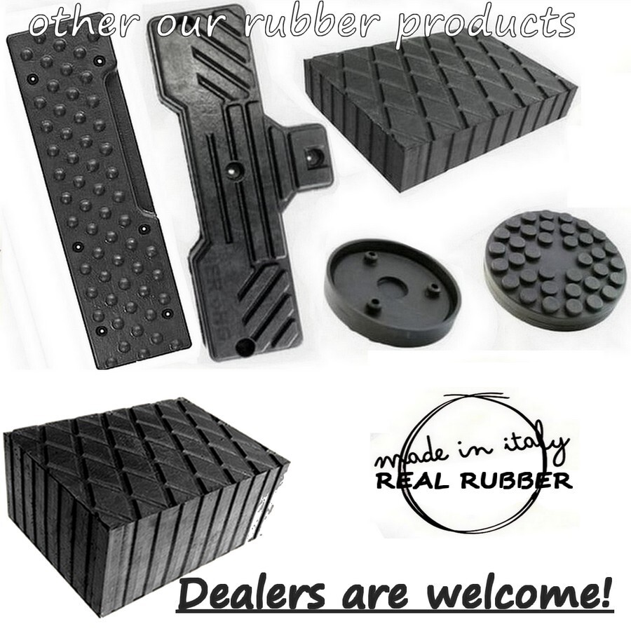 SET 4 pcs. 1.5" Tall Solid Rubber Stack Blocks for Any Auto Lift or ...