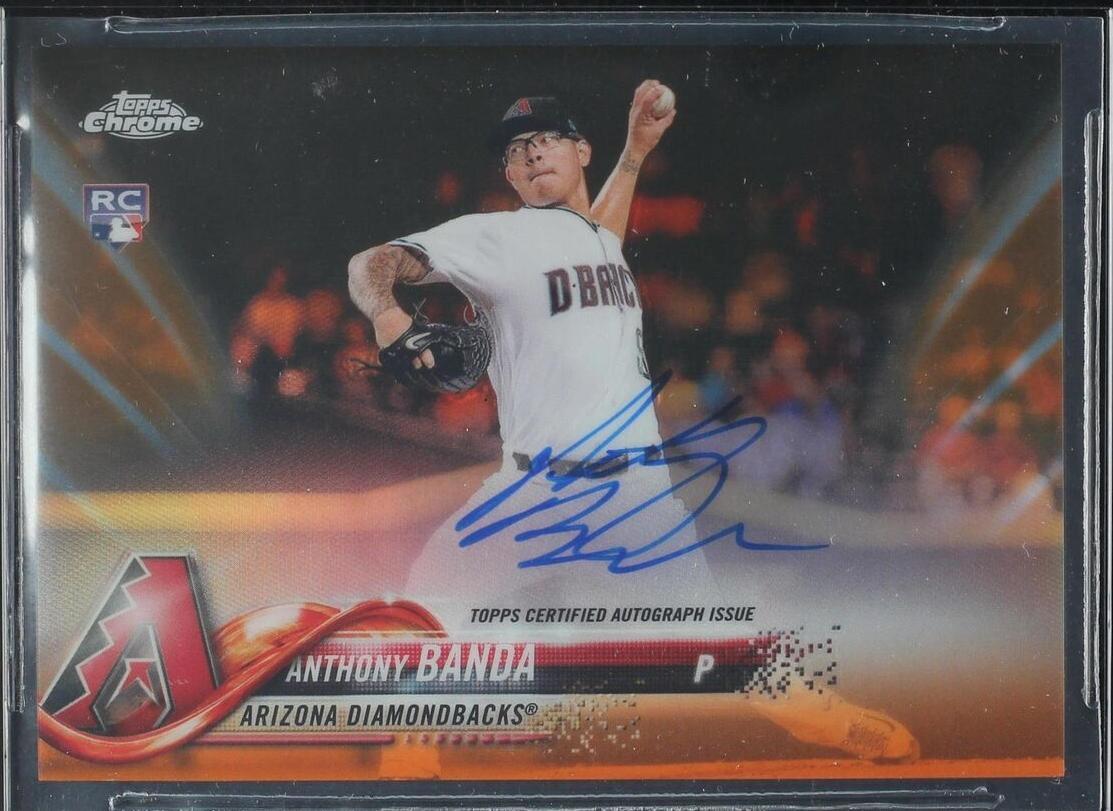2018 Topps Chrome - Rookie Autographs Anthony Banda #RA-AB Orange ...