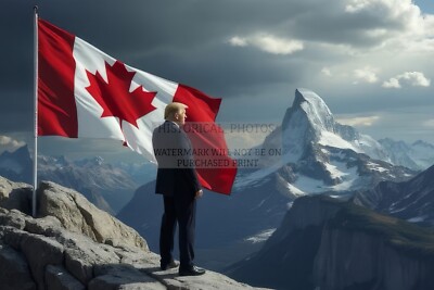 PRESIDENT DONALD TRUMP CANADA BECOMING 51ST STATE MEME 4X6 AI PHOTO ...