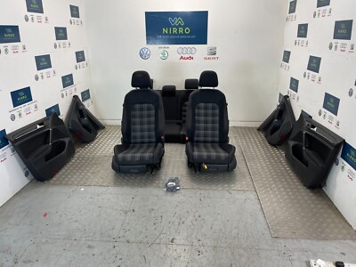 VW GOLF MK7 GTD 5 DOOR COMPLETE CLOTH HEATED INTERIOR SEATS FITS 2013 ...
