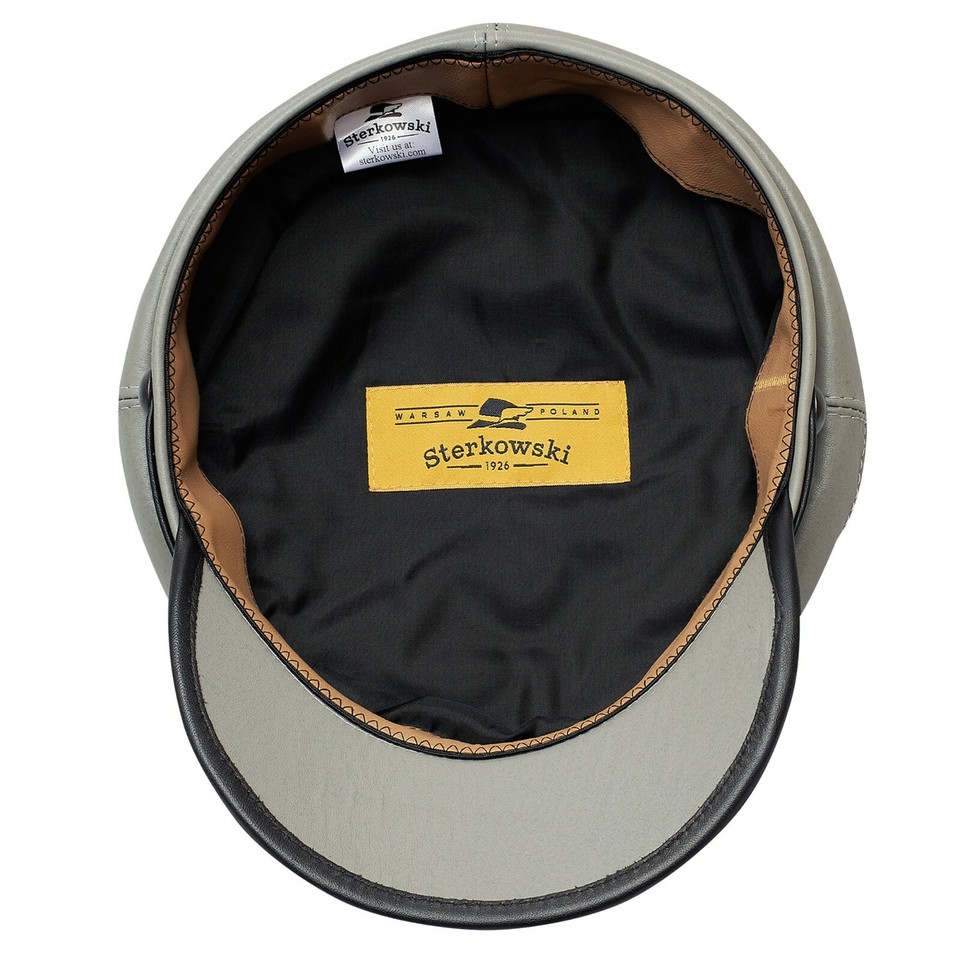 Sterkowski TRAWLER Leather Sailor Cap Breton Fiddler Mariner Greek | eBay