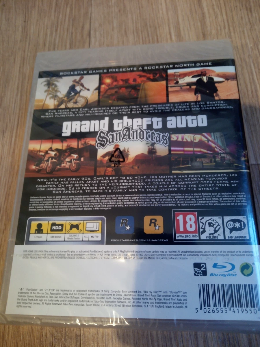 Grand Theft Auto San Andreas Ps3