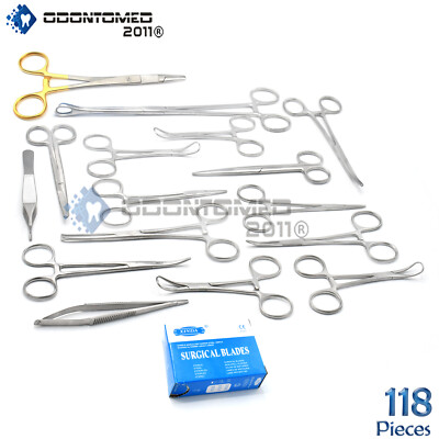 ODM 118 Instruments Spay Neuter Pack Veterinary Forceps Scissor ...