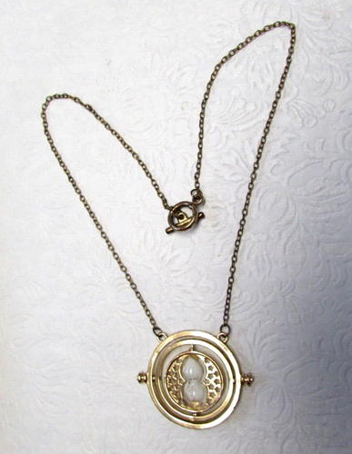 Harry Potter Hourglass Sand Timer Necklace Three Spheres Pendant Hour ...