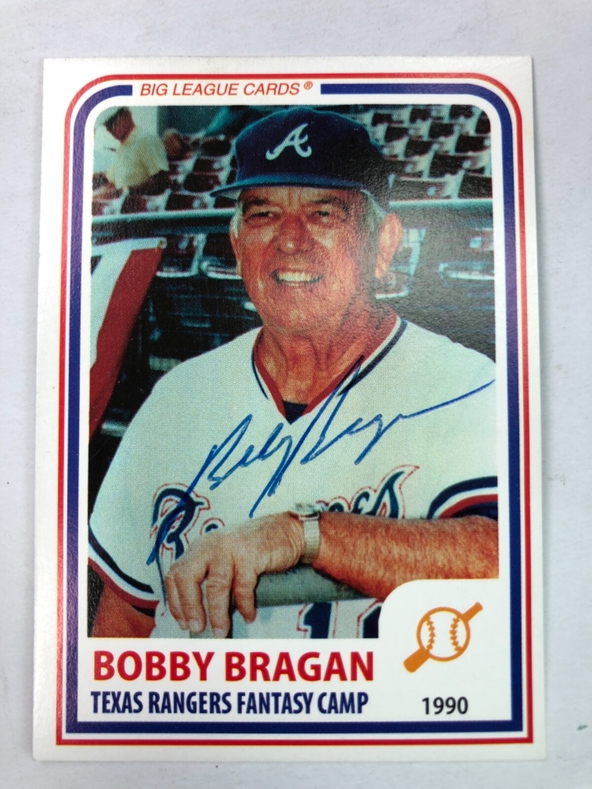 1990 Atlanta Braves Bobby Bragan Autographed Baseball Card #17 | eBay