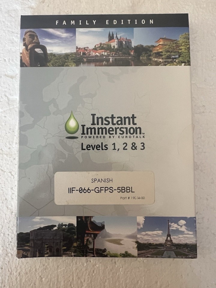Spanish: Instant Immersion Levels 1, 2 & 3. DVD, CD, Software DVD ...