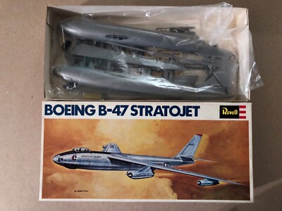 Revell of Japan Boeing B-47 Stratojet hard box clouds art boxart ...