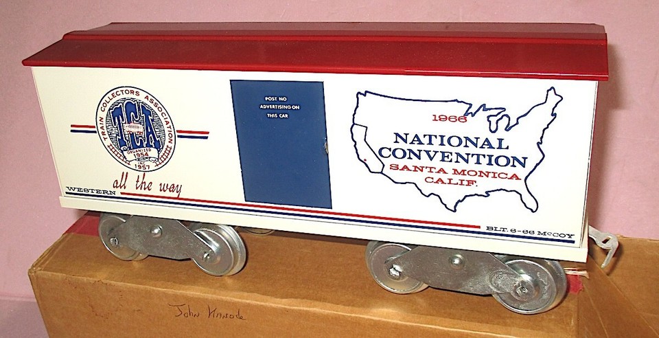 McCoy 1000 Standard Gauge Natl TCA 1966 POST NO BILL CAR Santa Monica ...