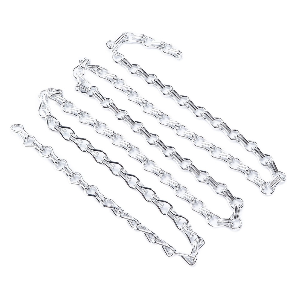 Silver 2Pcs Hanging Chain One Meter Rustproof Anticorrosion Convenient ...