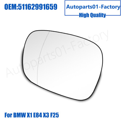 51162991659 Front Left Side Heated Power Mirror Glass For BMW X1 E84 X3 ...