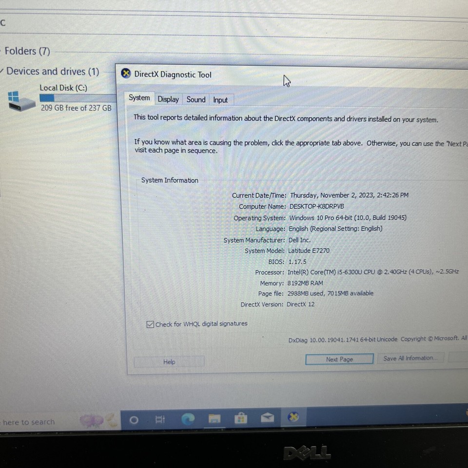 Dell Latitude 7270 12" Core i5 8GB Ram 256gb SSD Windows 10 | eBay