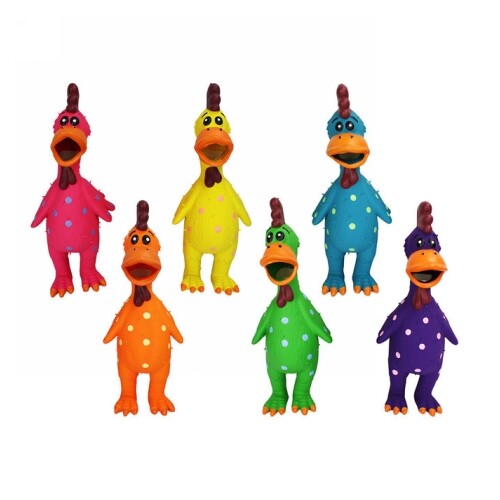Globkens Chicken Dog Toy 11.5" Assorted Colors 1 Count 784369610017| eBay
