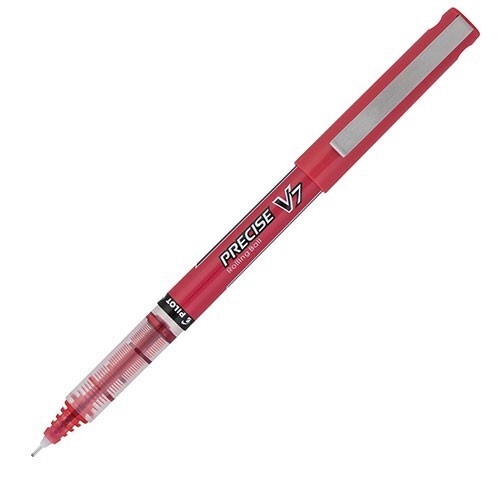 Pilot Precise V7 Rolling Ball Pen 0.7mm Fine Point Cherry Red Office ...