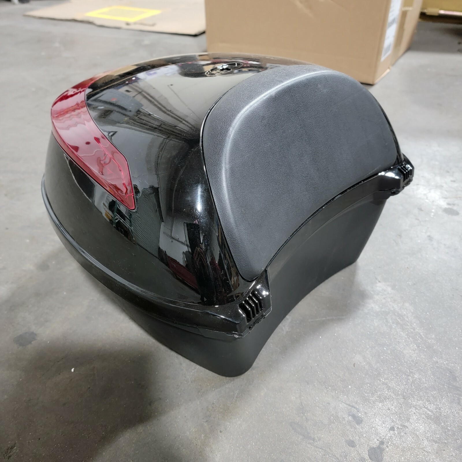 STORAGE TRUNK BLACK FOR SCOOTERS AND MOTORCYCLES | eBay