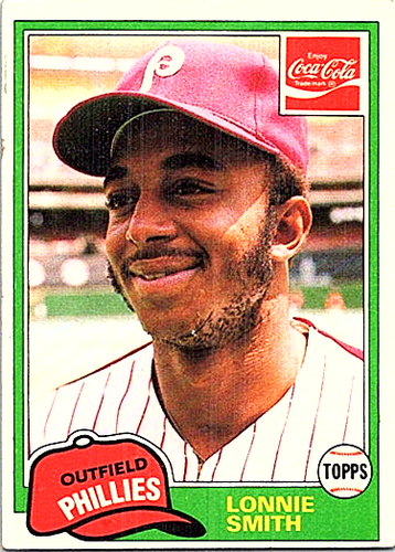 1981 Topps Coca-Cola Philadelphia Phillies Baseball #10 Lonnie Smith | eBay