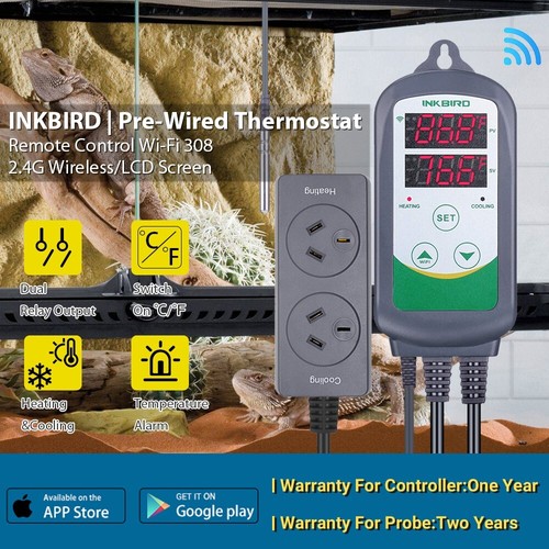 Inkbird Digital Temperature Controller ITC-308 WIFI Remote Control AU ...