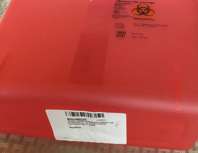 Covidien 8507SA SharpSafety Container With Counterbalance Lid 5 Quart ...
