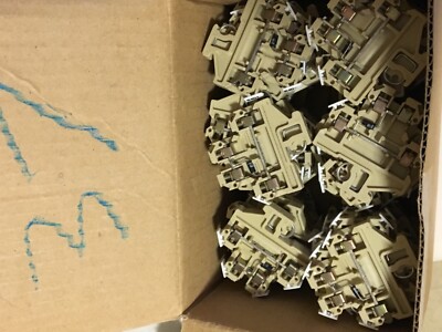 37 LOT Weidmuller DK4 Two-Tier Terminal Blocks 500V 32A, 26-12 AWG DIN ...